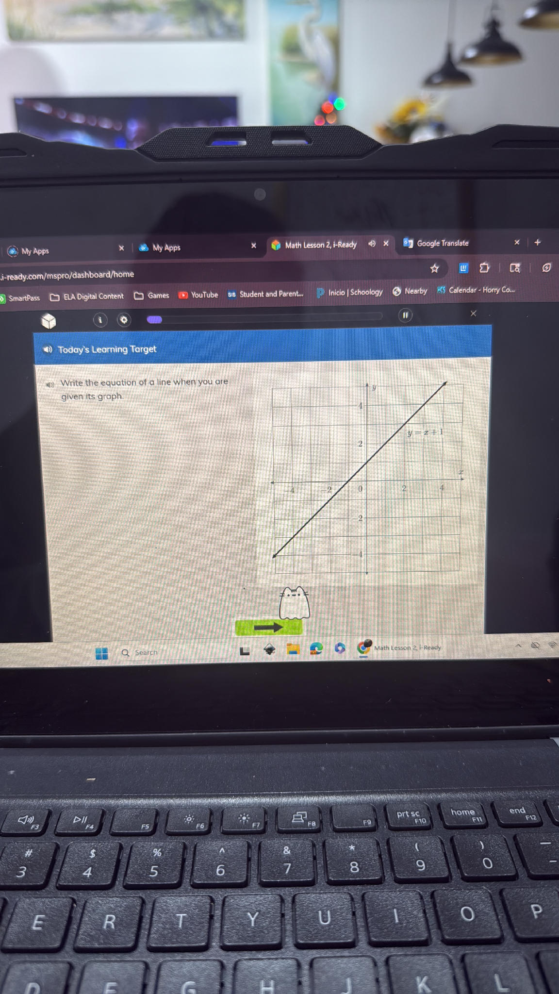 Write the equation of a line when you are | StudyX