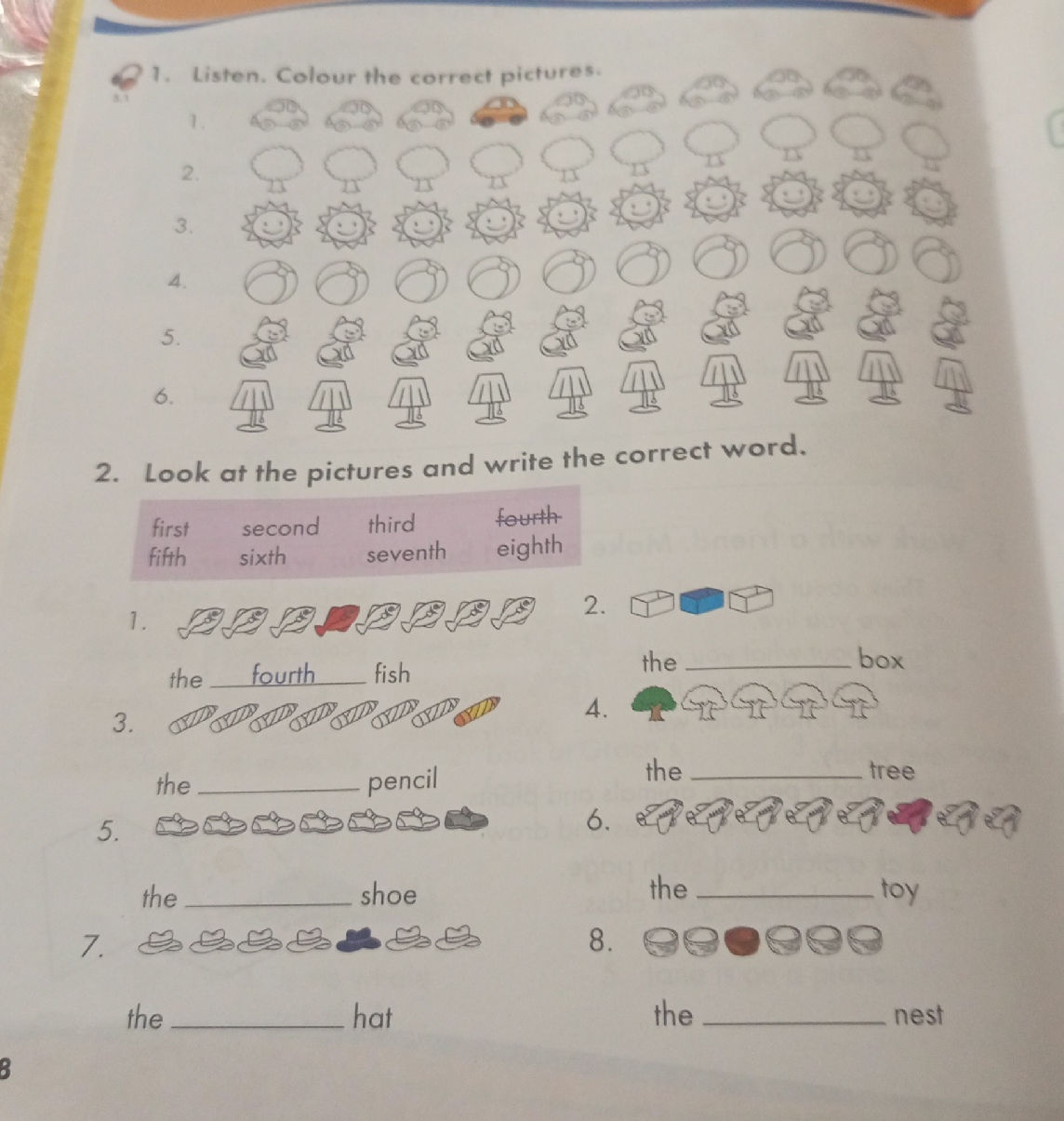 2. Look at the pictures and write the | StudyX