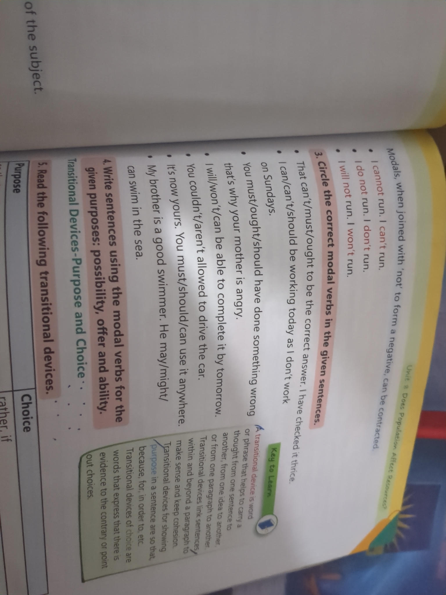 3. Circle the correct modal verbs in the | StudyX