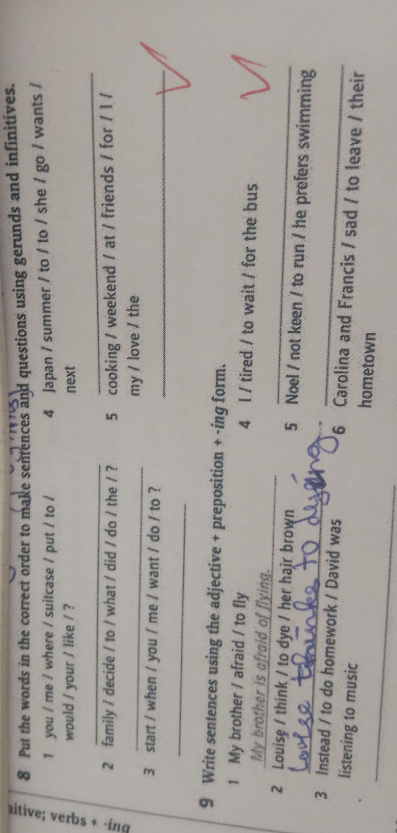 Write sentences using the adjective + | StudyX