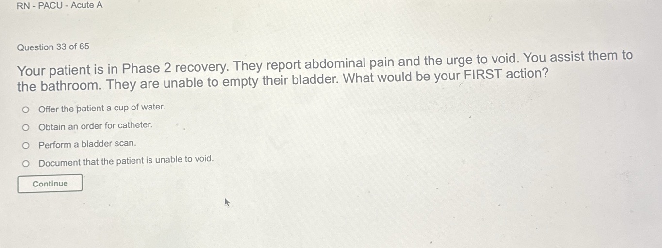 Your patient is in Phase 2 recovery. They | StudyX