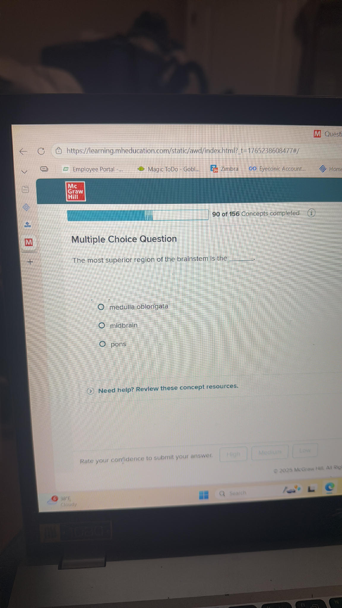 Multiple Choice Question The most superior | StudyX