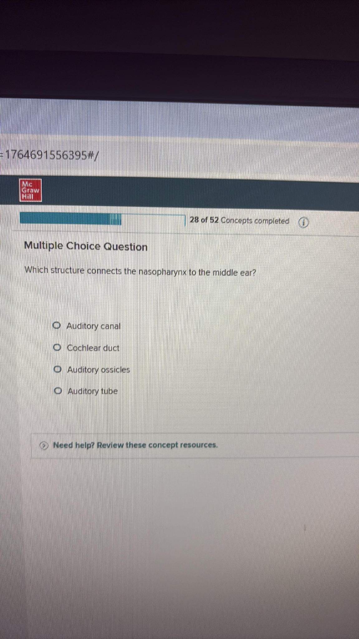 Multiple Choice Question Which structure | StudyX