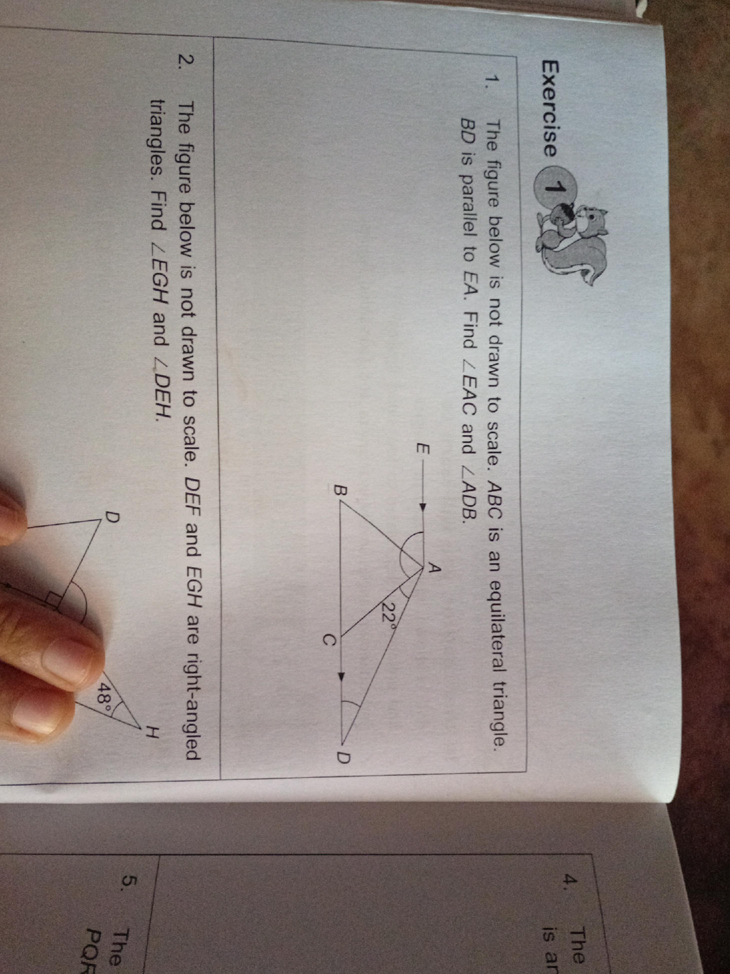 The figure below is not drawn to scale. ABC | StudyX
