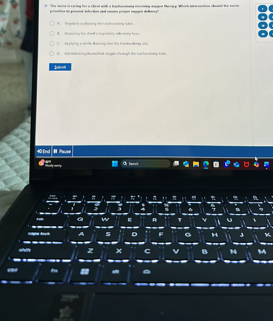 The nurse is caring for a client with a | StudyX