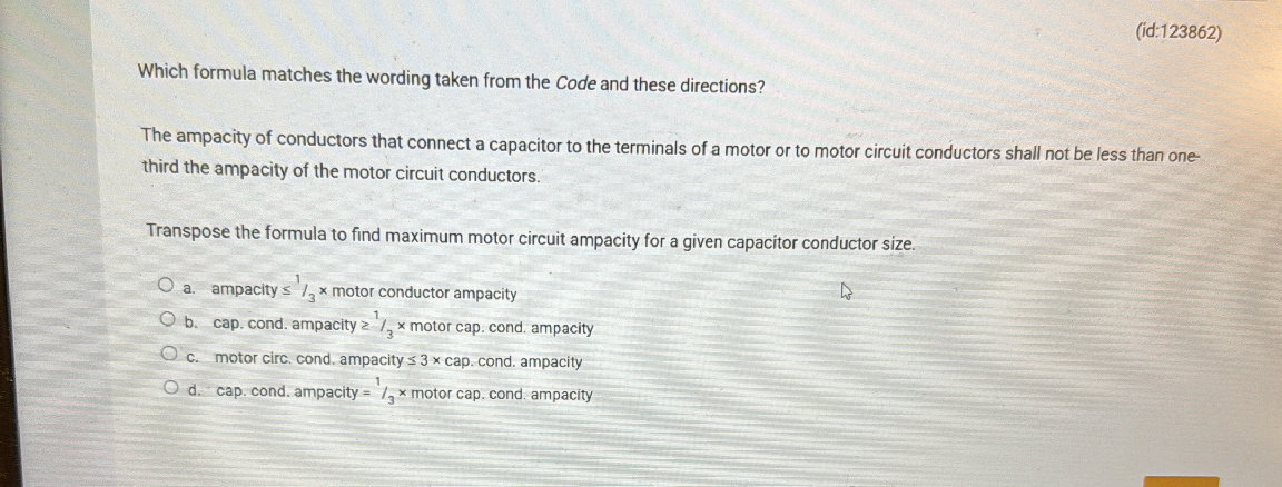 Which formula matches the wording taken from | StudyX