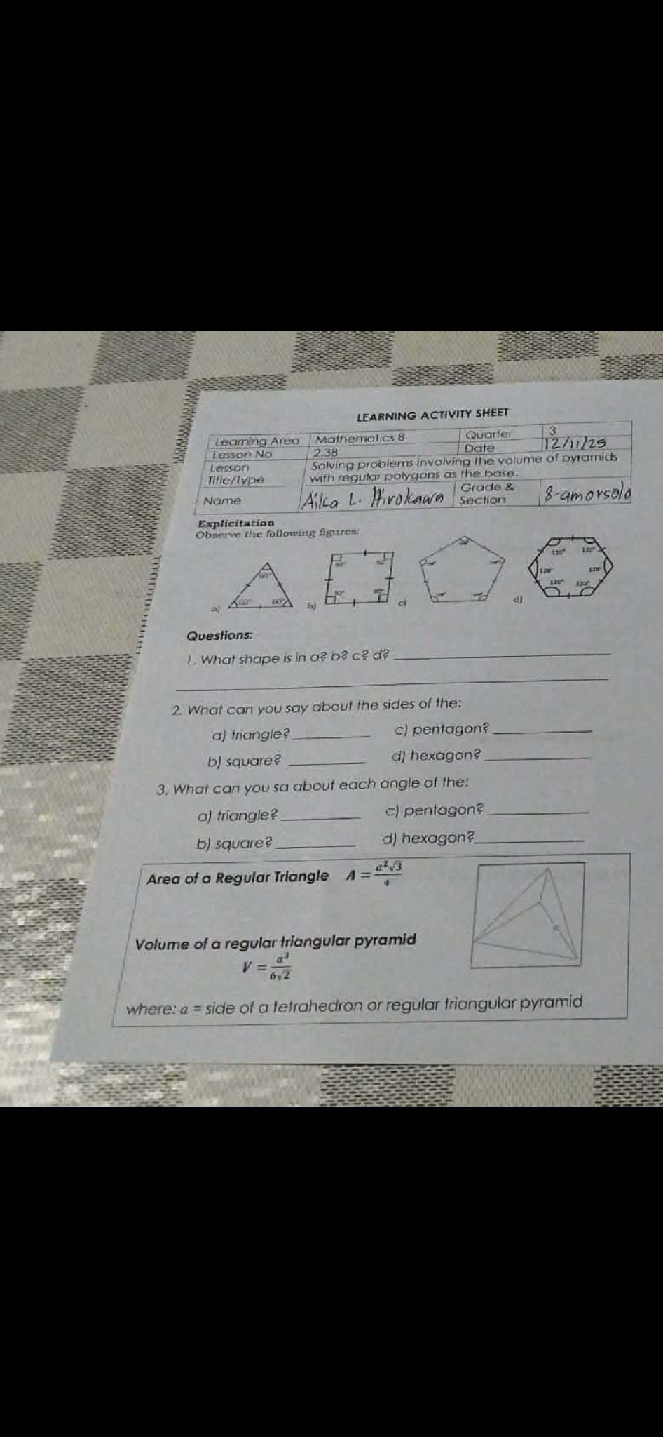 Explicitation Observe the following | StudyX