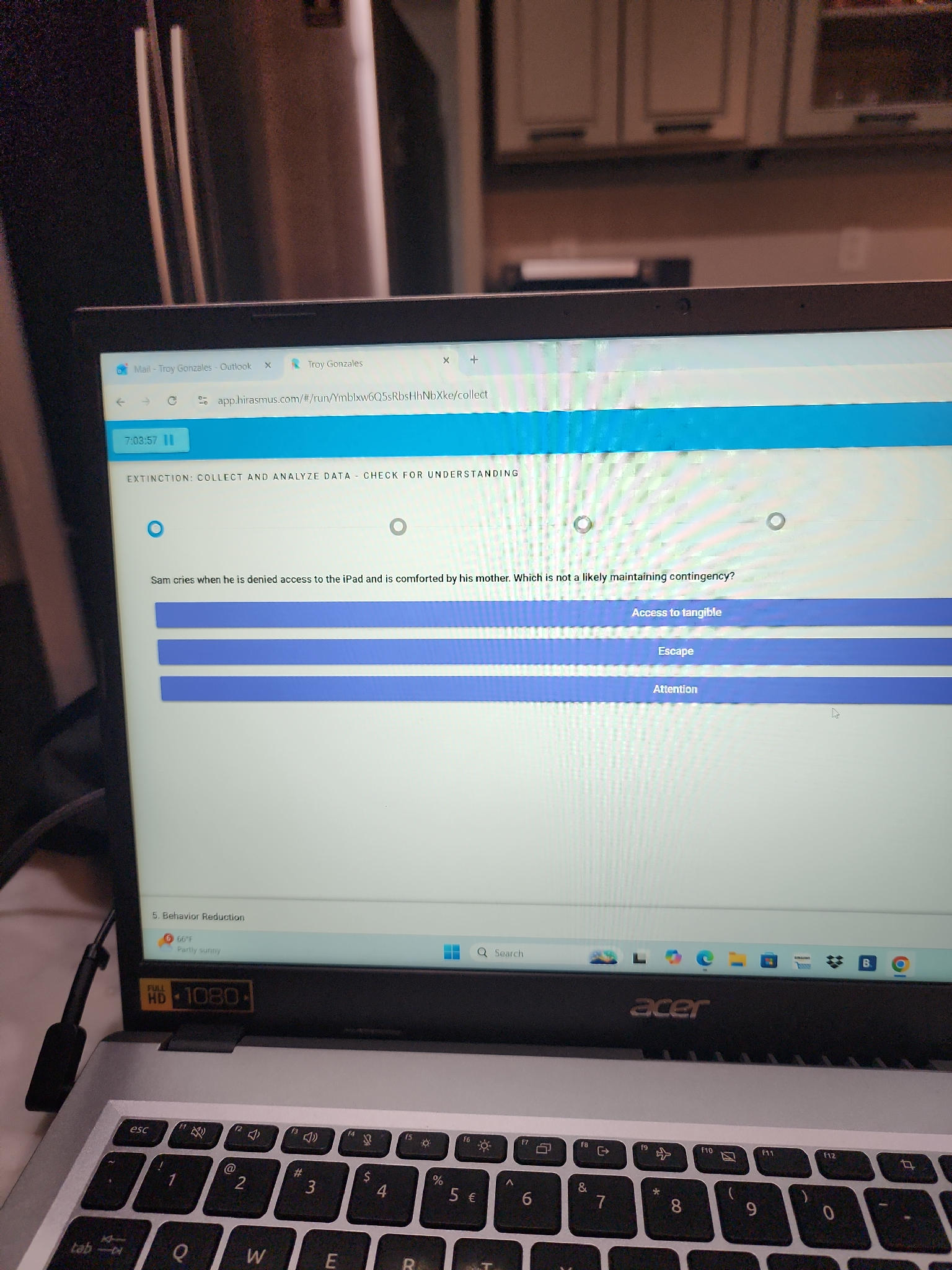 Sam cries when he is denied access to the | StudyX