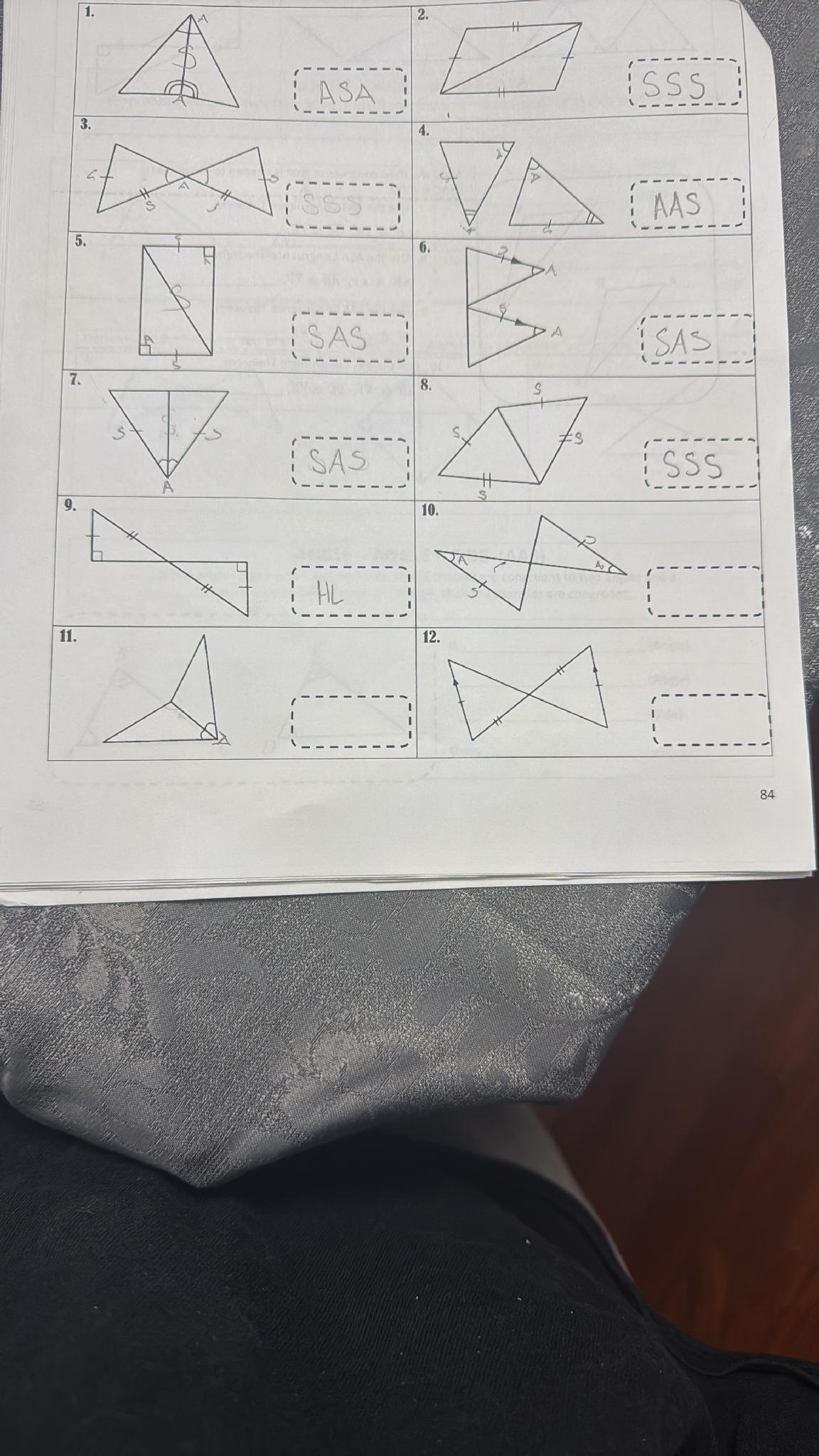 Identify the congruence postulate/theorem | StudyX