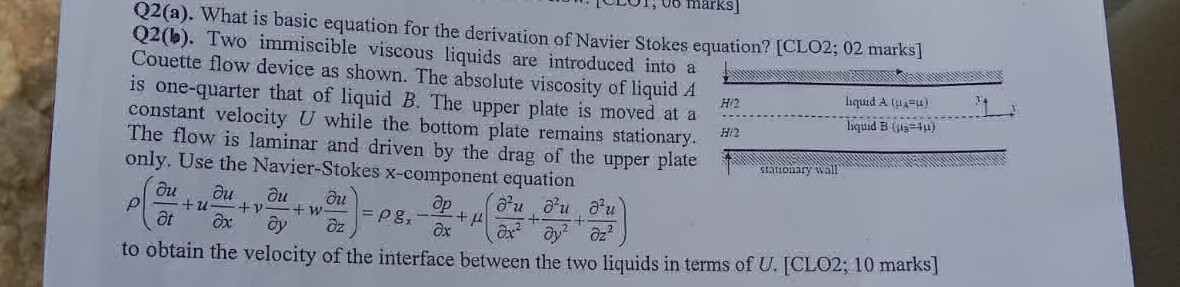 Q2(a). What is basic equation for the | StudyX