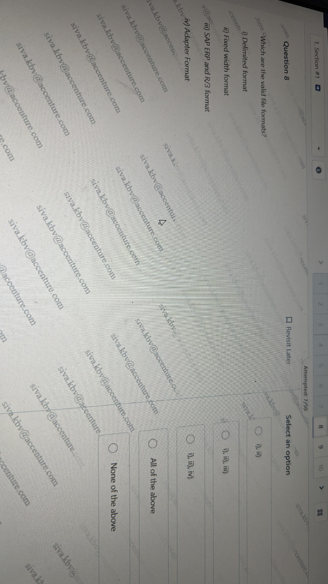Which are the valid file formats? i) | StudyX