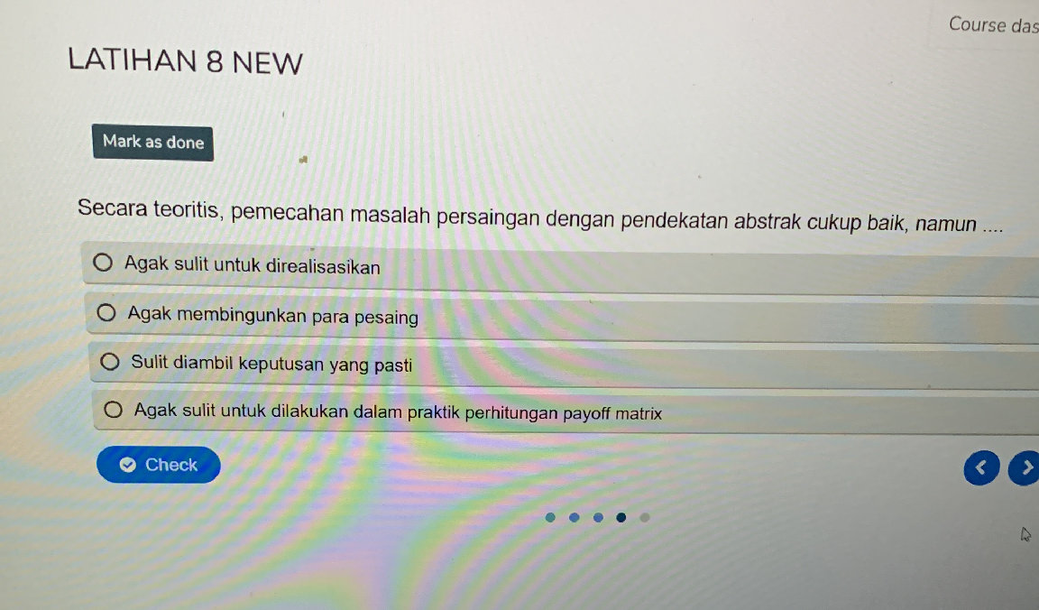 LATIHAN 8 NEW Secara teoritis, pemecahan | StudyX