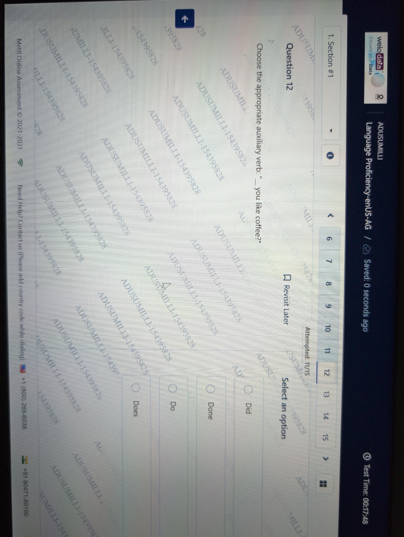 Question 12 Choose the appropriate | StudyX