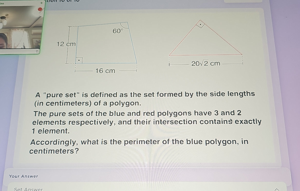 A "pure set" is defined as the set formed by | StudyX