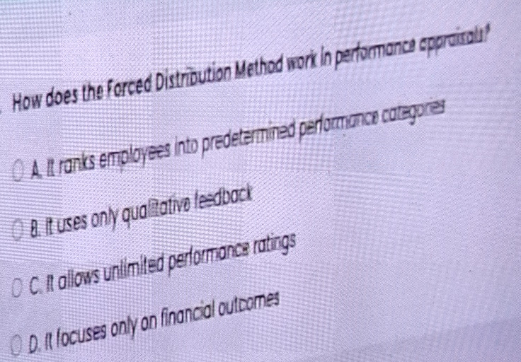How does the Forced Distribution Method work | StudyX