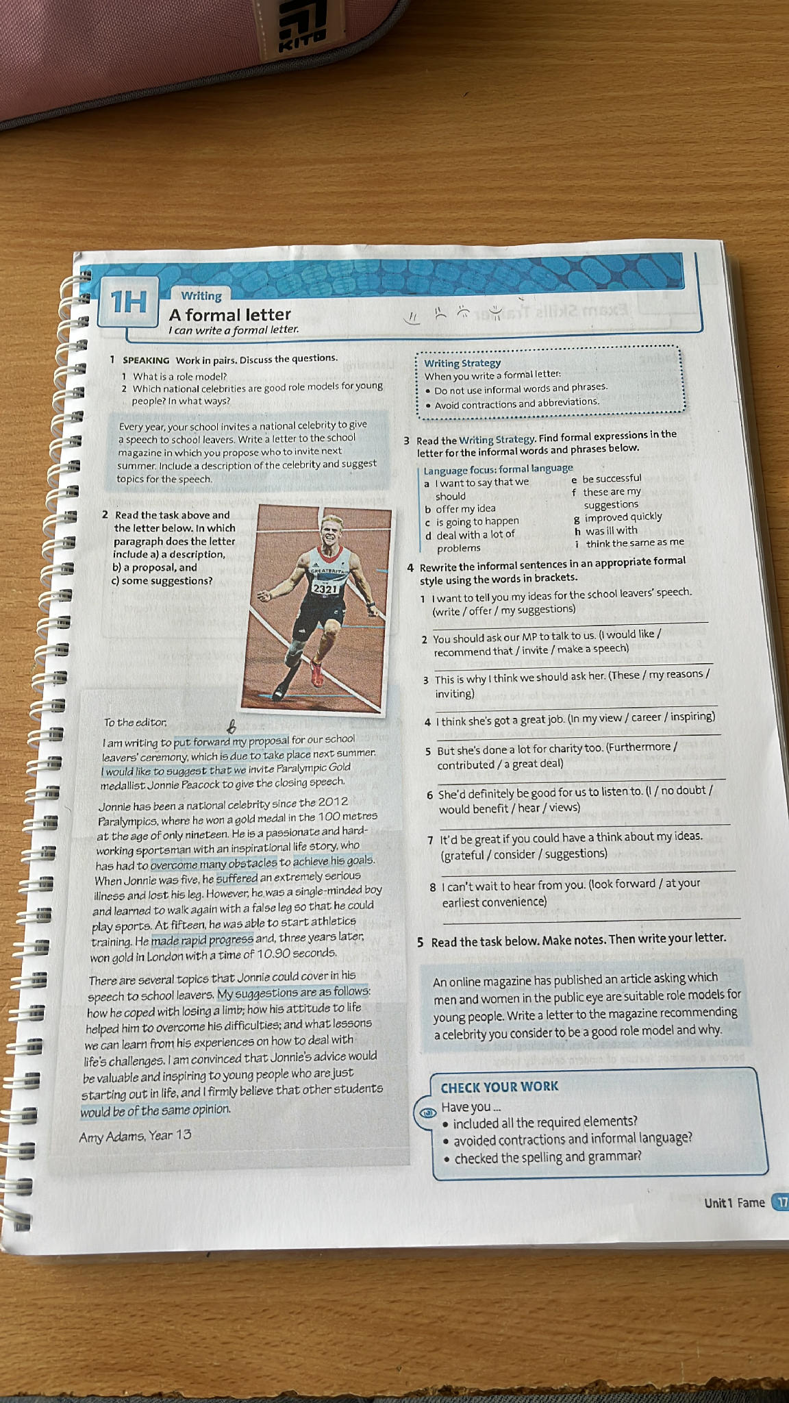 1 SPEAKING Work in pairs. Discuss the | StudyX