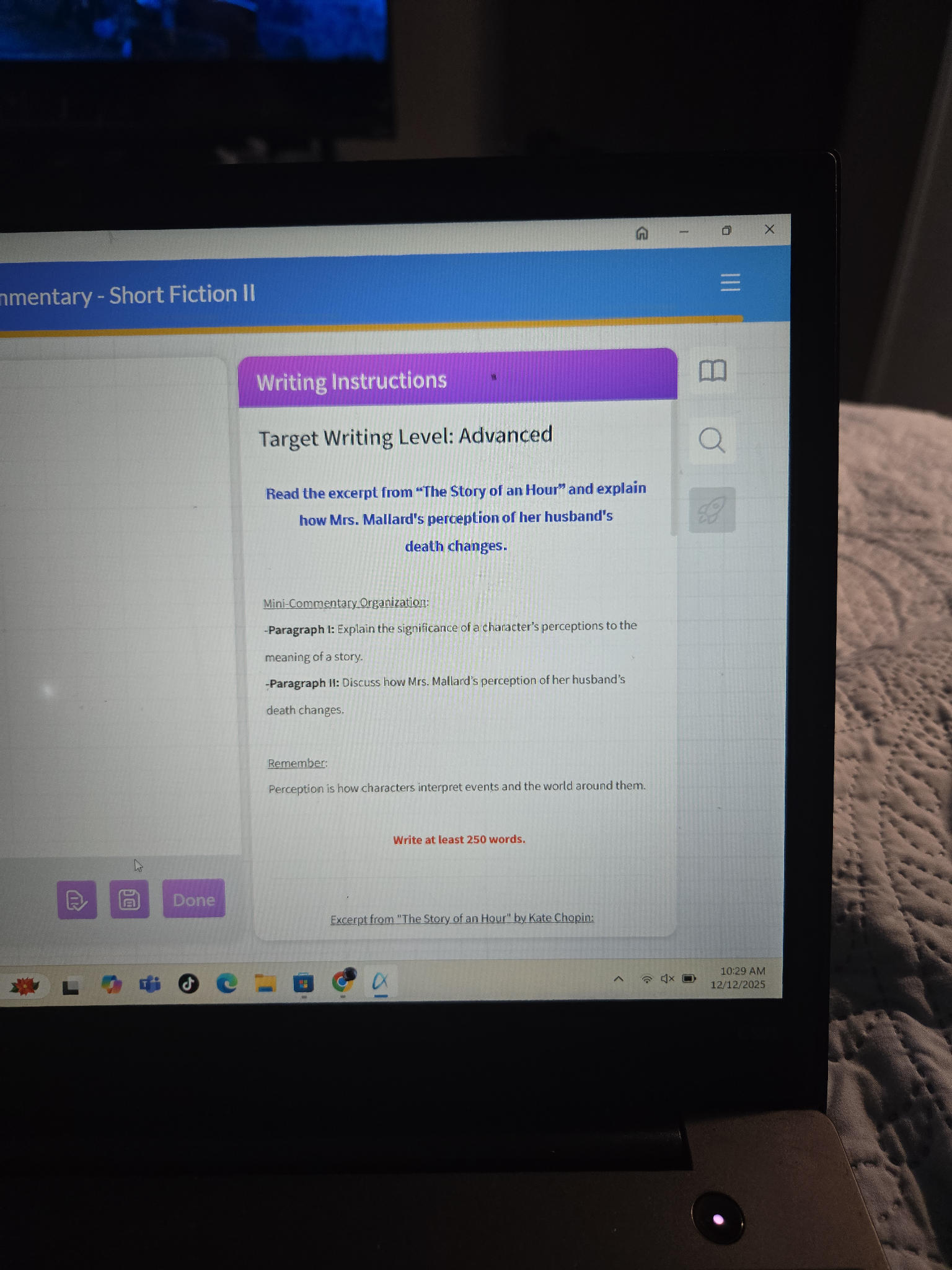 Writing Instructions Target Writing Level: | StudyX