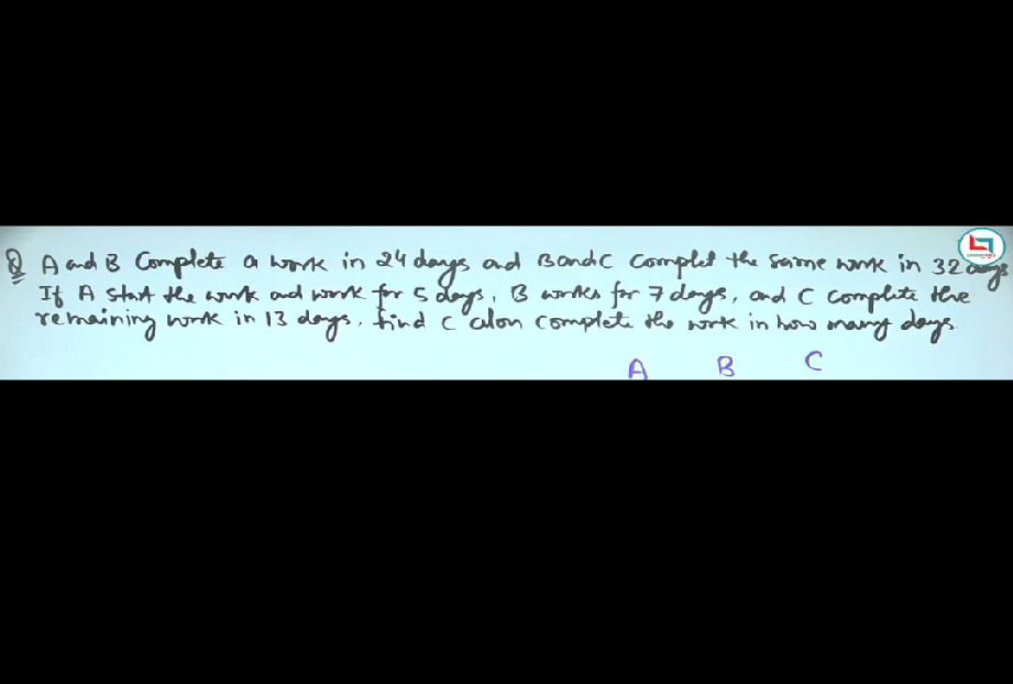 A and B complete a work in 24 days and B and | StudyX