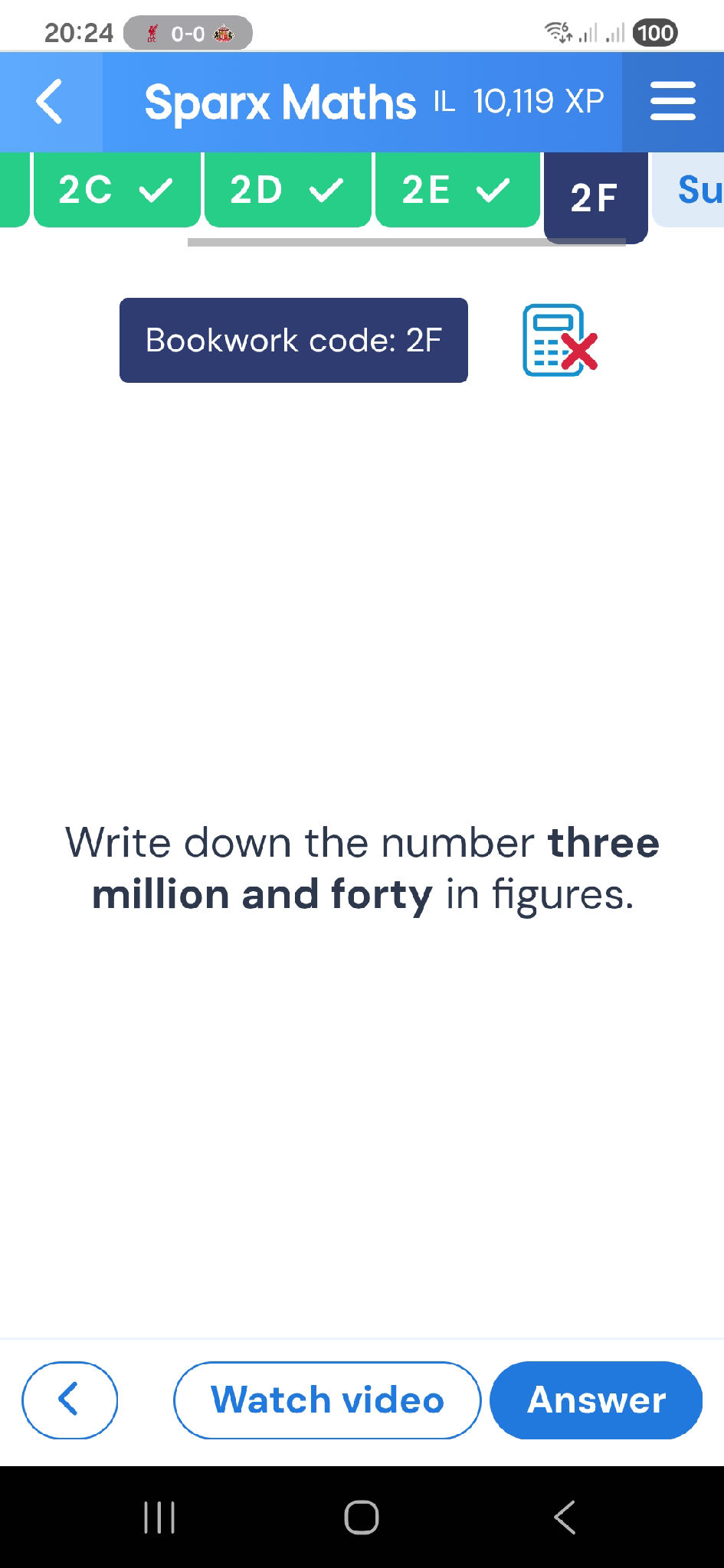 Write down the number three million and | StudyX