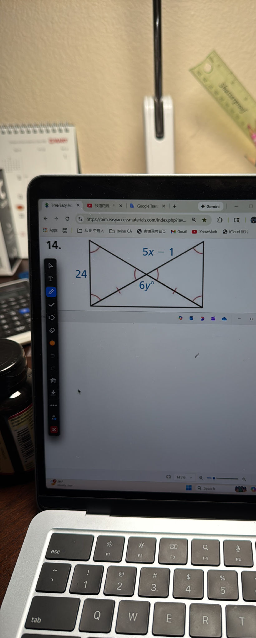 14. [Diagram shows two triangles | StudyX