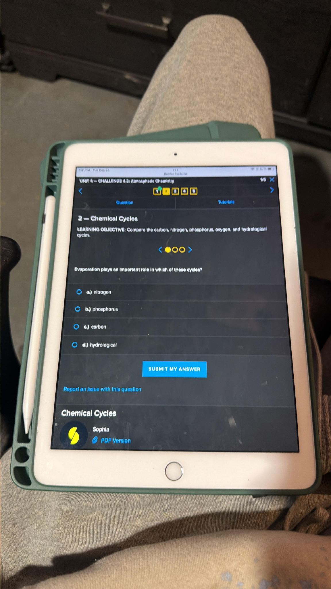2 – Chemical Cycles LEARNING OBJECTIVE: | StudyX