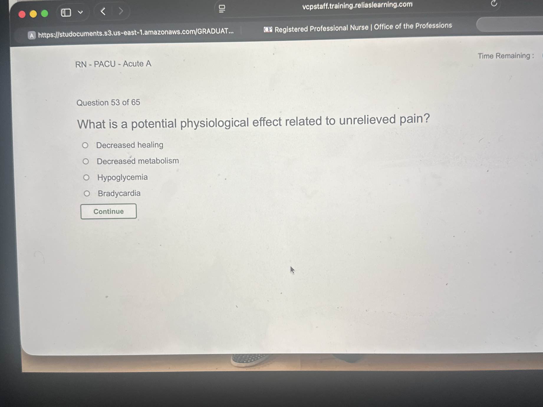 What is a potential physiological effect | StudyX