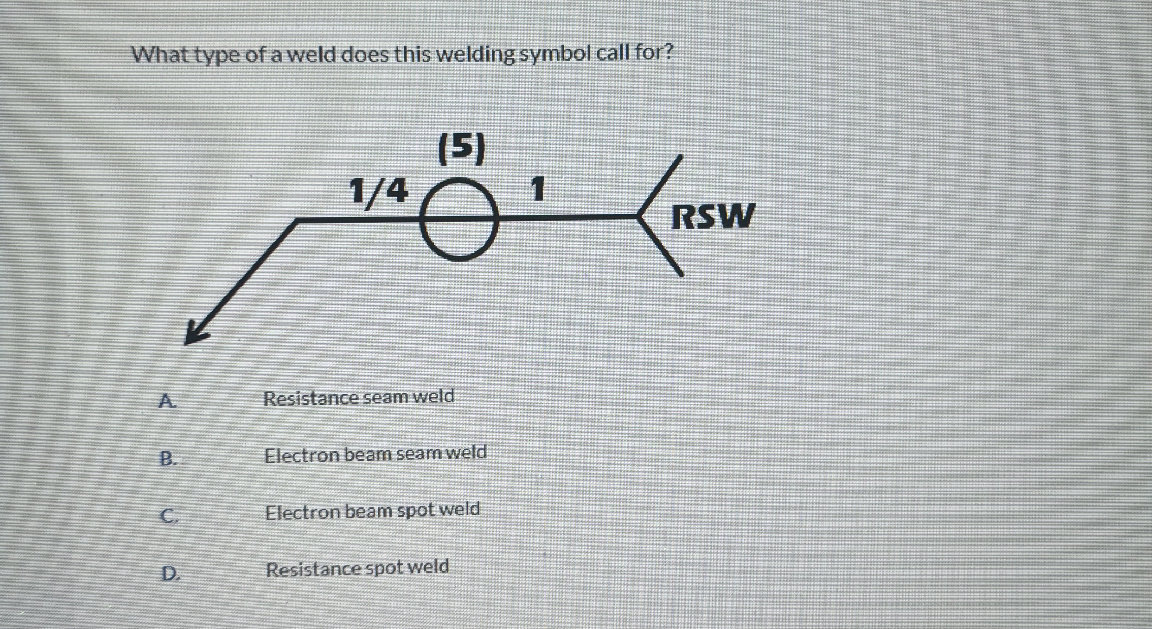 What type of a weld does this welding symbol | StudyX