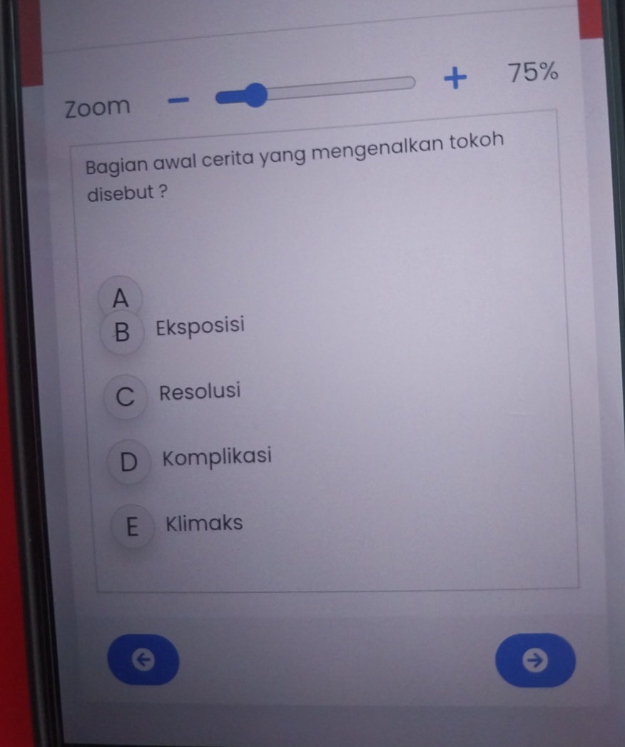 Bagian awal cerita yang mengenalkan tokoh | StudyX