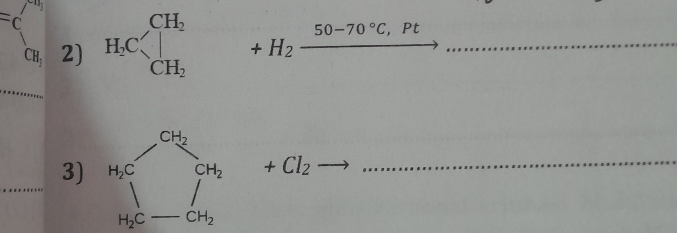 3) ``` H2C CH2 / \ H2C CH2 \ | StudyX
