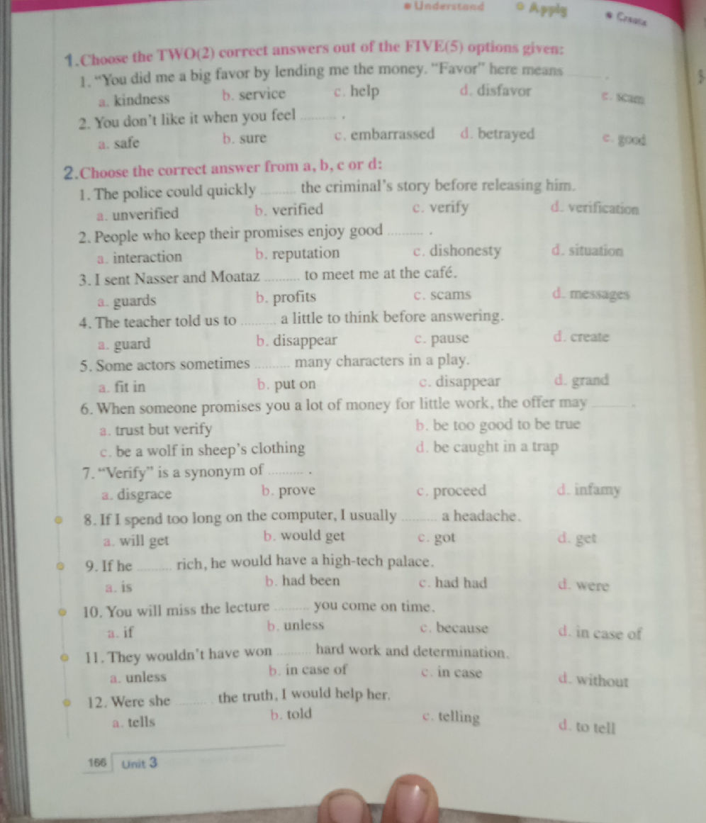 1. Choose the TWO(2) correct answers out of | StudyX
