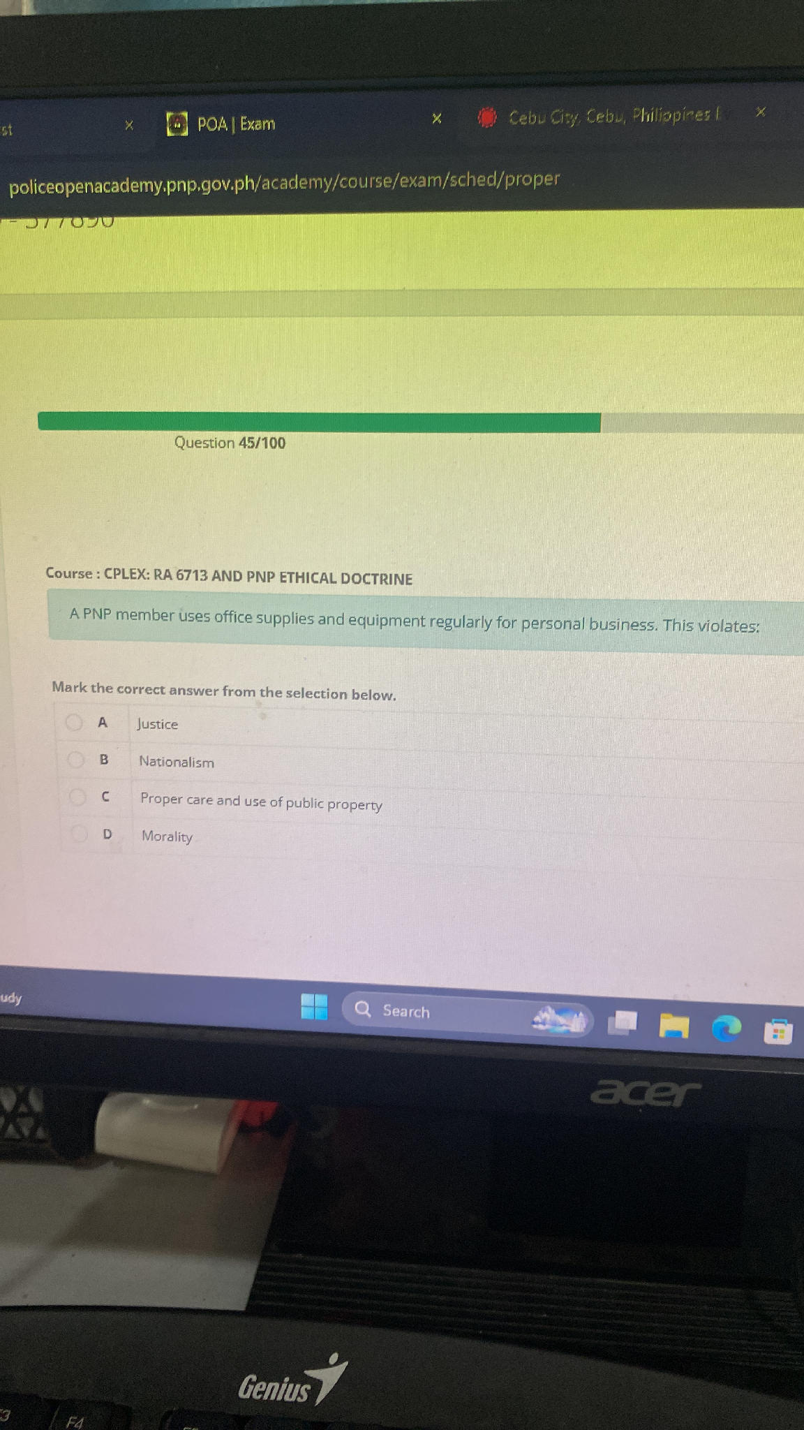 Course : CPLEX: RA 6713 AND PNP ETHICAL | StudyX