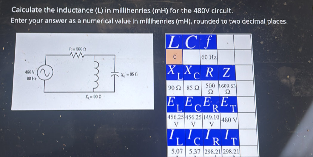Calculate the inductance $(L)$ in | StudyX
