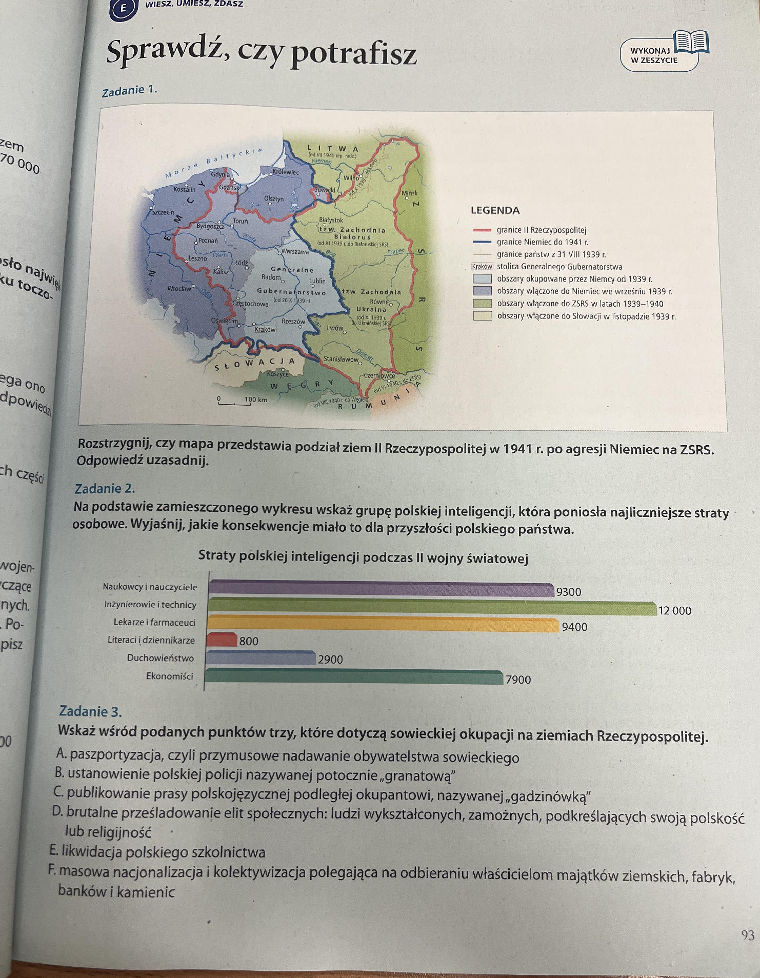 Rozstrzygnij, czy mapa przedstawia podział