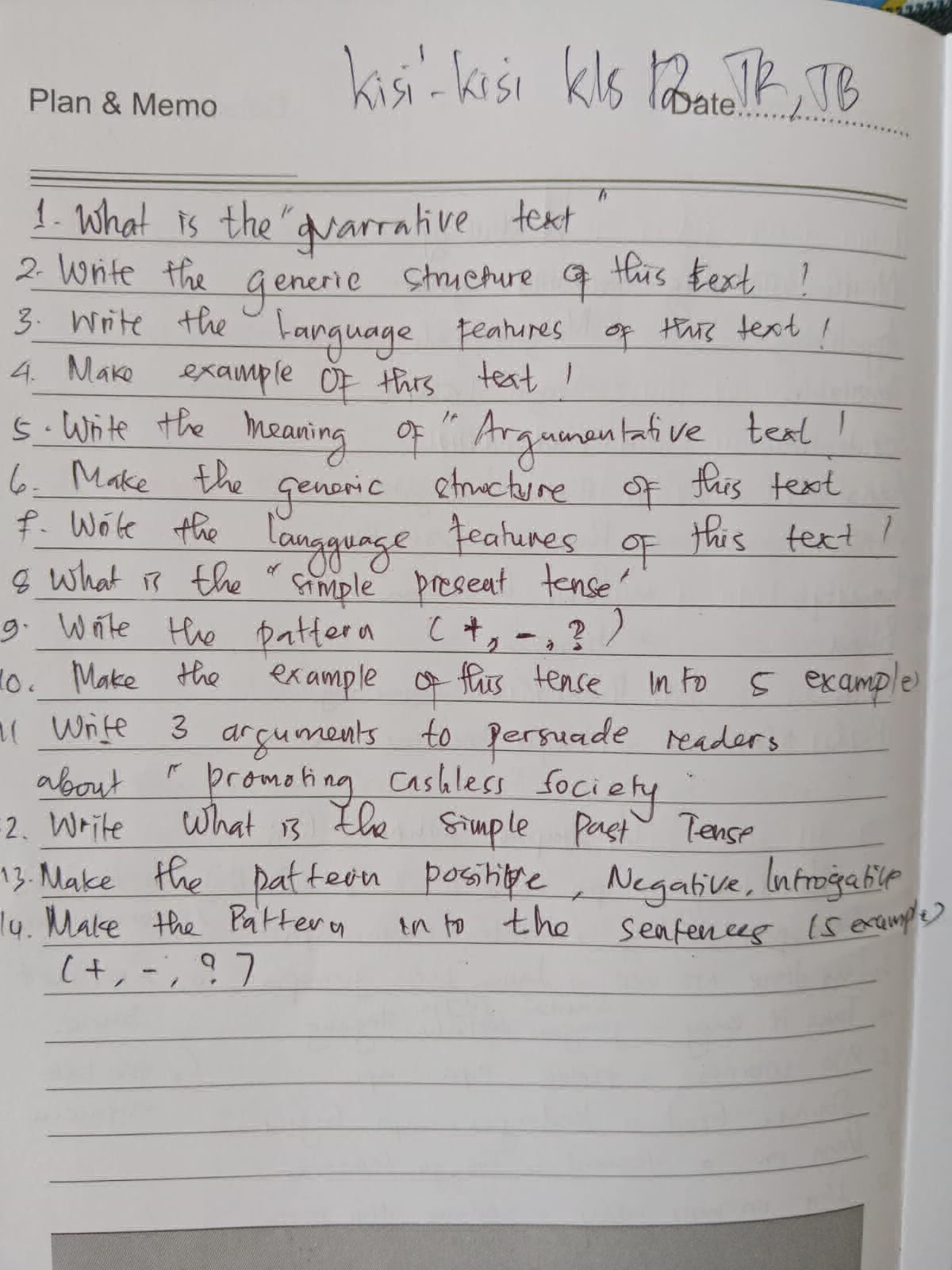 8. What is the "simple present tense" 9. | StudyX
