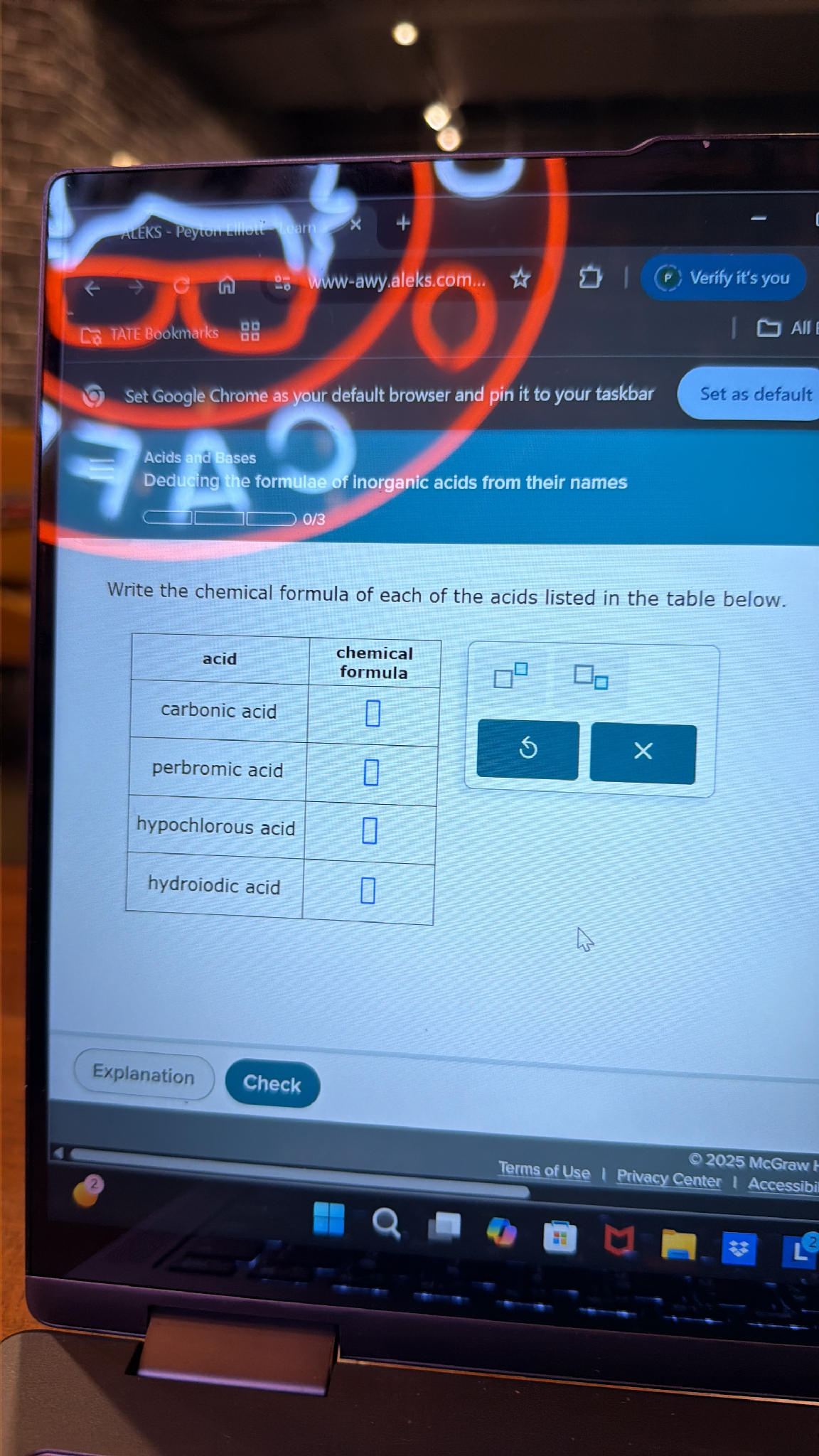 Acids and Bases Deducing the formulae of | StudyX