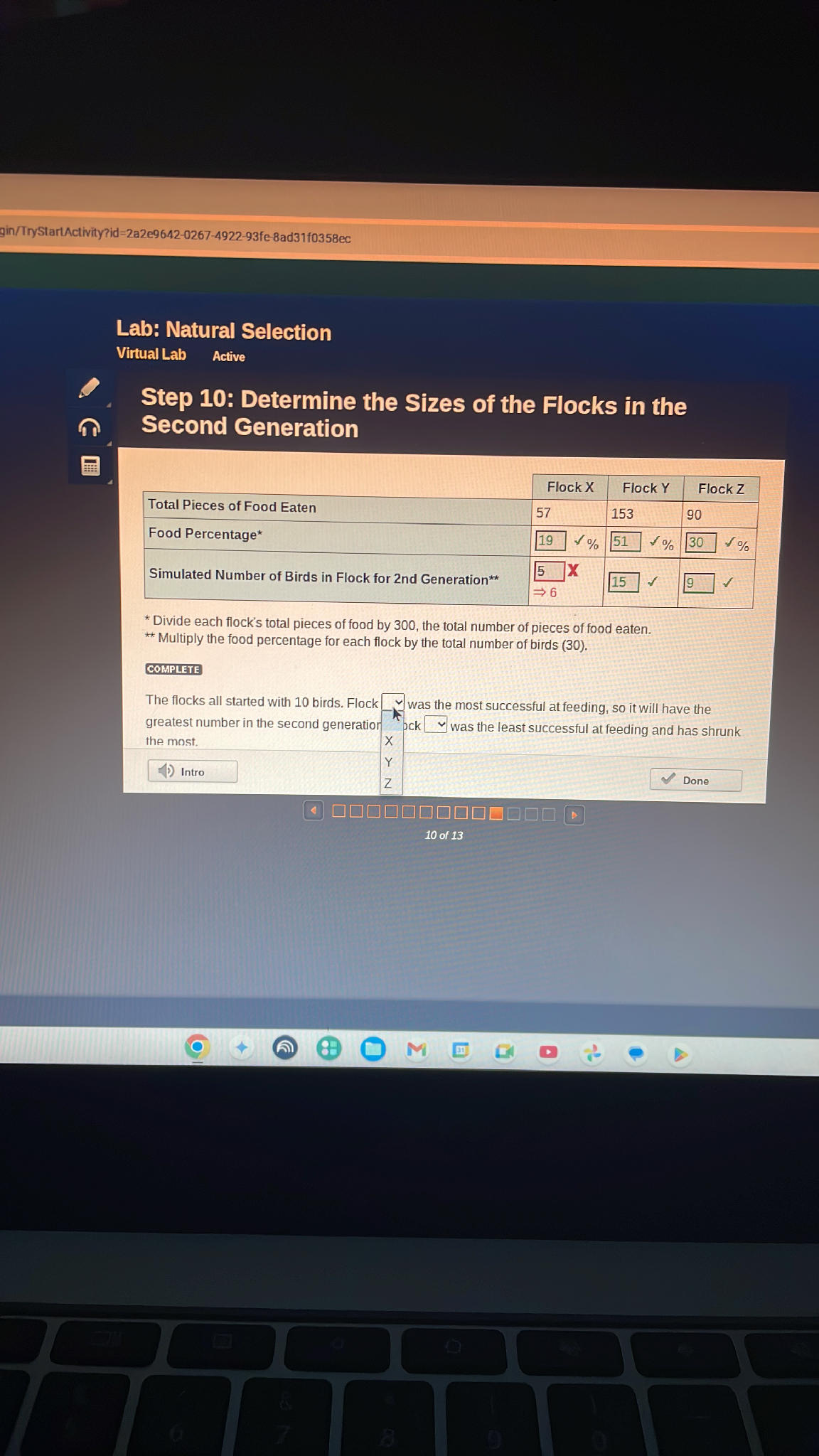 Lab: Natural Selection Virtual Lab Active | StudyX