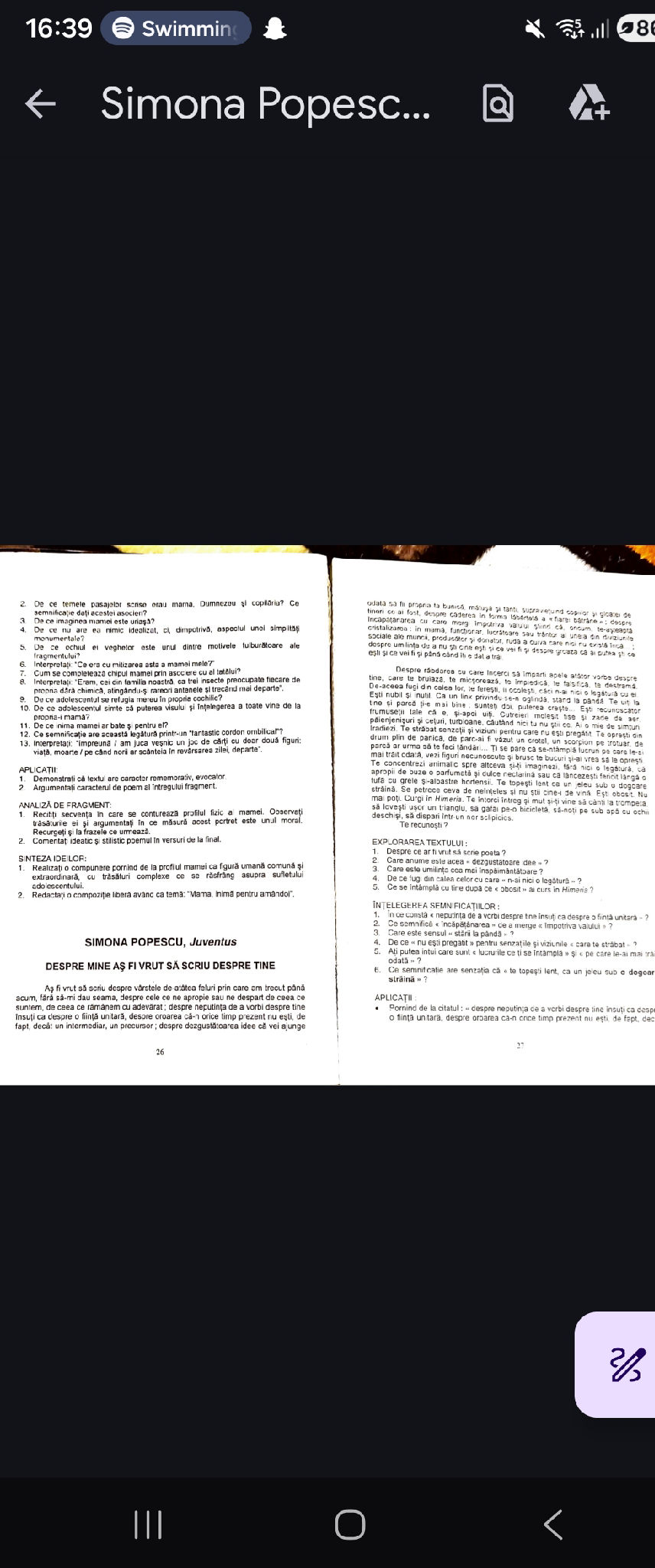 2. De ce temele pasajelor scrise erau mama. | StudyX
