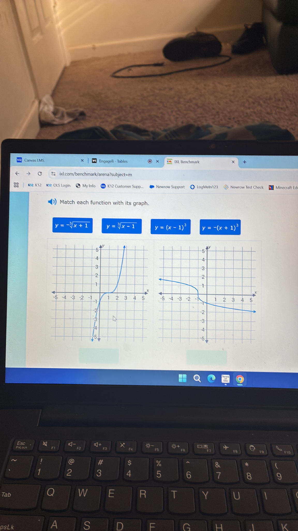 Match each function with its graph. | StudyX