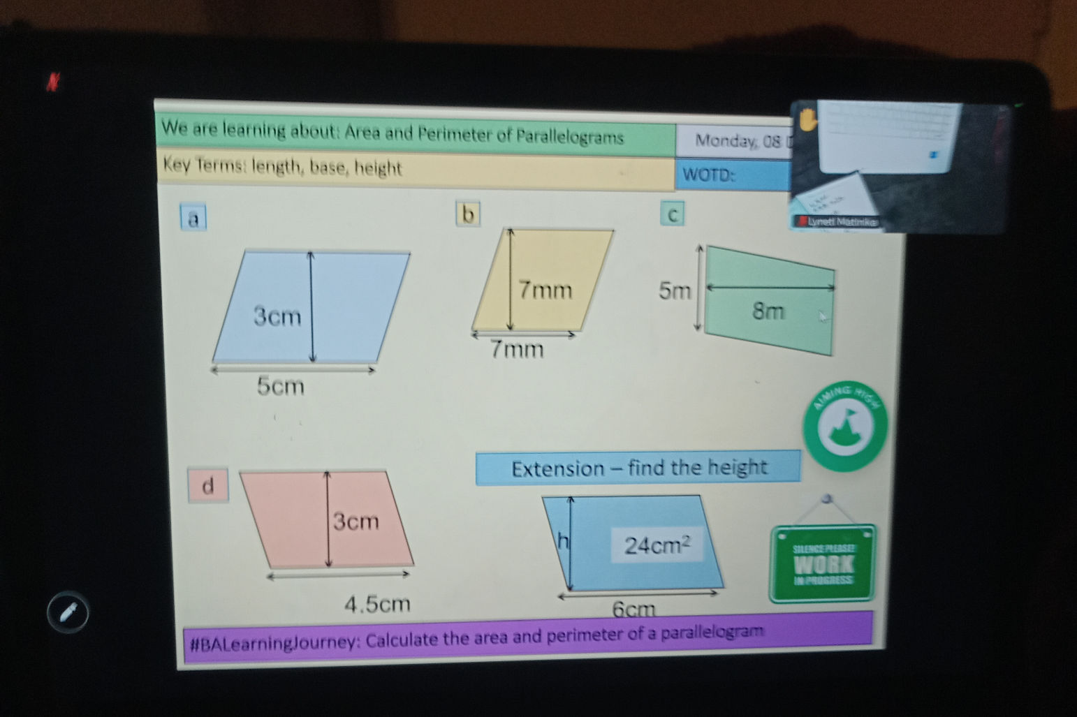 Calculate the area and perimeter of the | StudyX