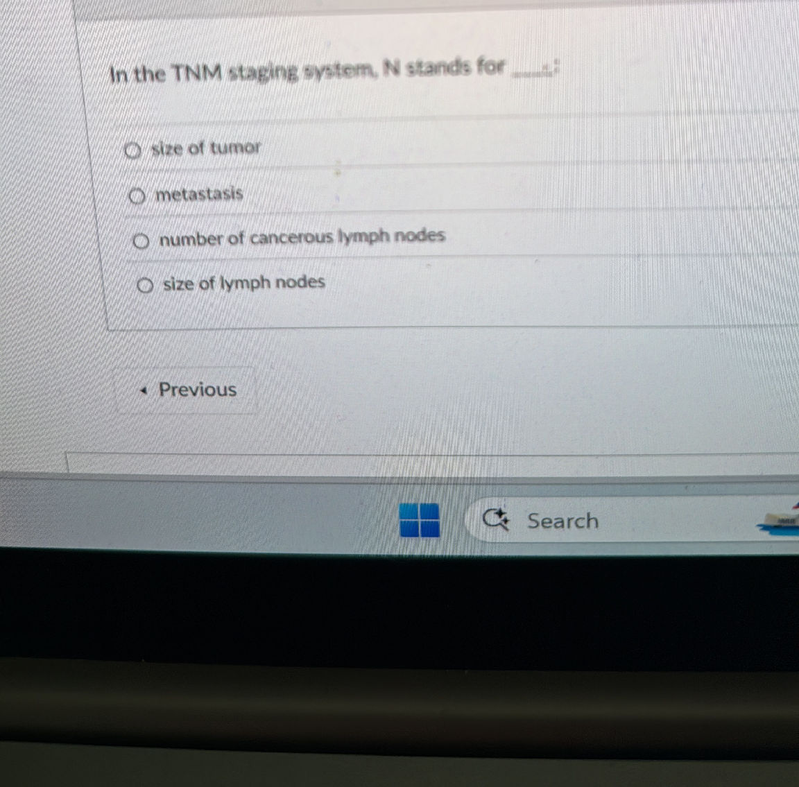 In the TNM staging system, N stands for | StudyX