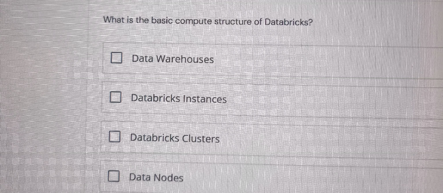 What is the basic compute structure of | StudyX