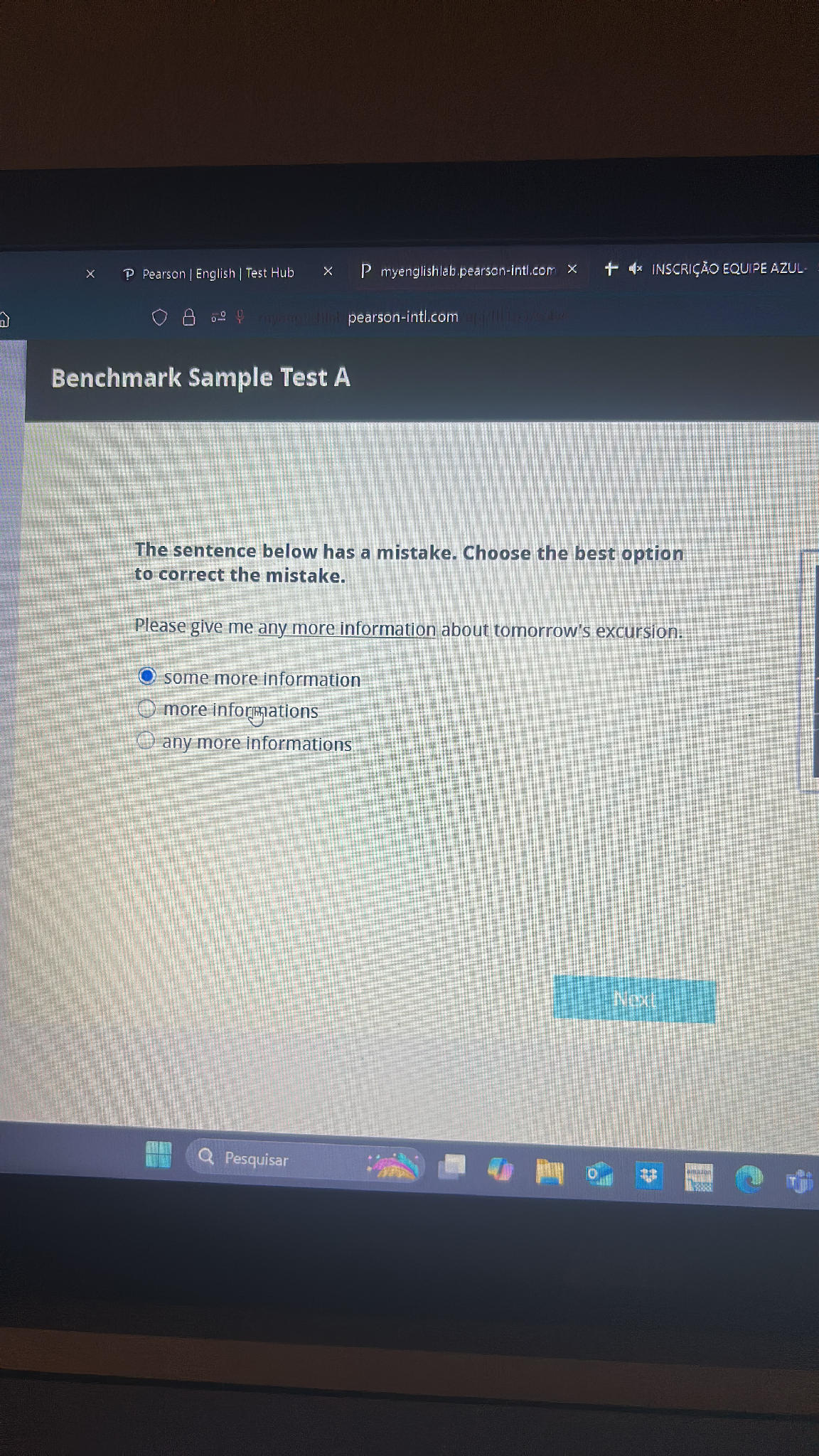 The sentence below has a mistake. Choose the | StudyX