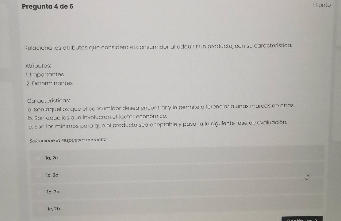 Relaciona los atributos que considera el | StudyX