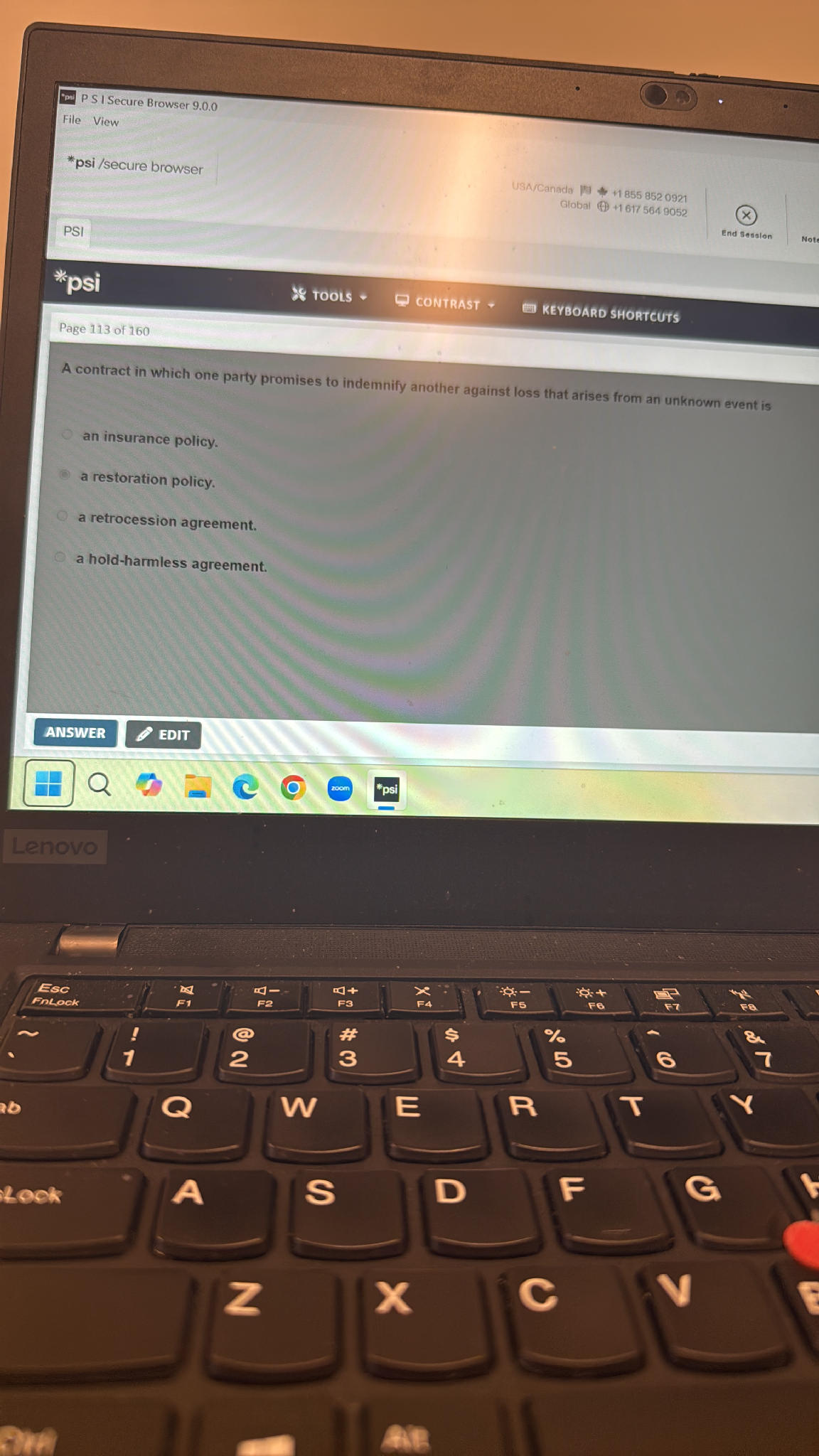 A contract in which one party promises to | StudyX