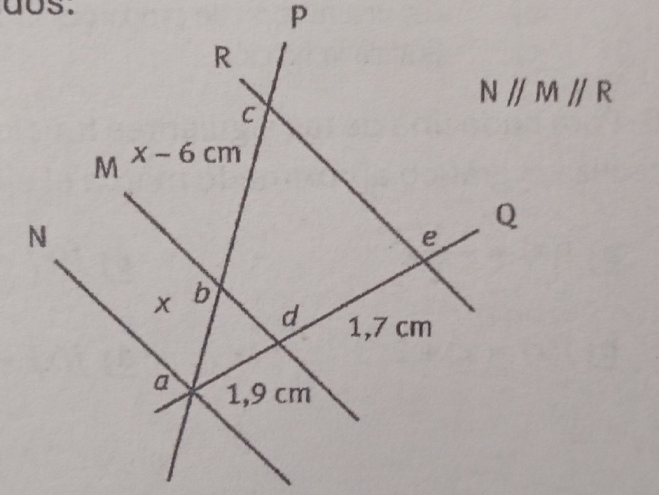 Given the diagram, where lines $N$, $M$, and | StudyX