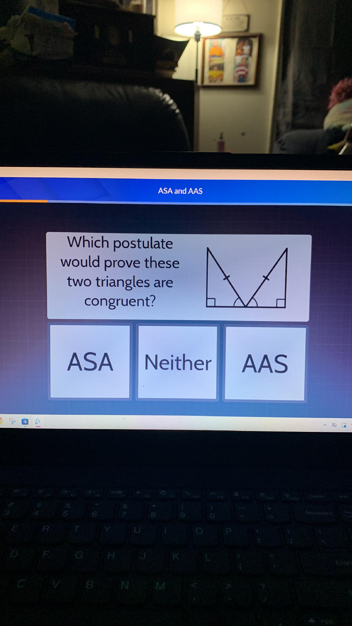 Which postulate would prove these two | StudyX