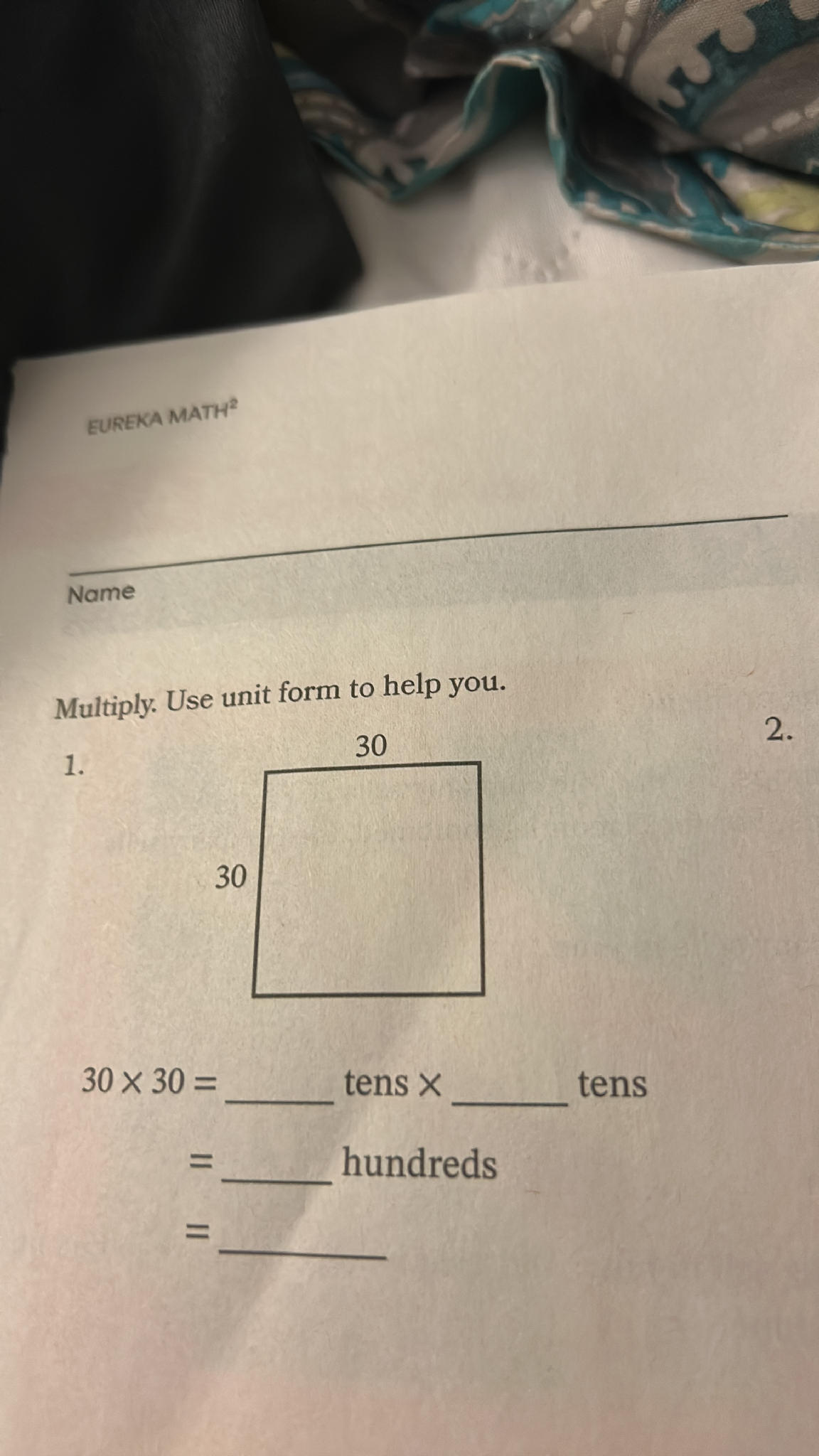 Multiply. Use unit form to help you. 1. | StudyX