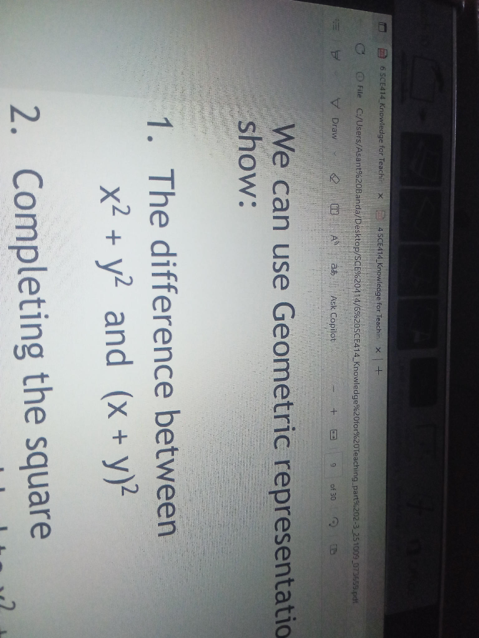 We can use Geometric representation to show: | StudyX