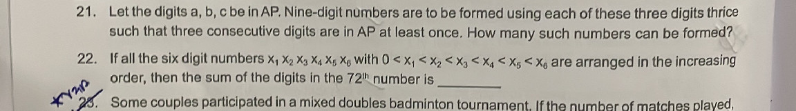 If all the six digit numbers $x_1 x_2 x_3 | StudyX