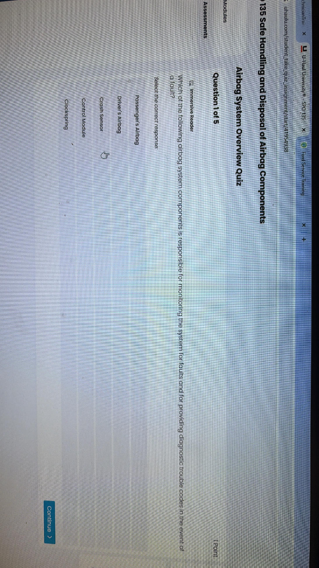 Question 1 of 5 Which of the following | StudyX